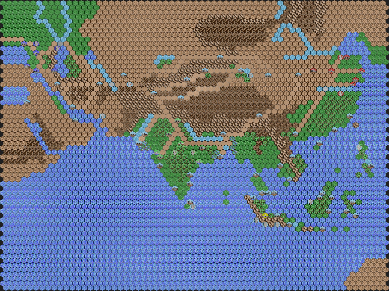 15. Silk Road - SUPER大戦略マップ / Super Daisenryaku Maps | メガドライブ版 SUPER大戦略 ...