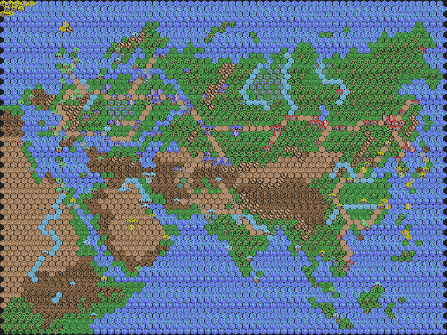 28. EURASIAN War - SUPER大戦略マップ / Super Daisenryaku Maps | メガドライブ版 SUPER ...