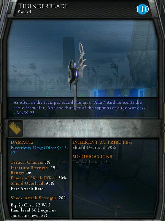 Thunderblade - Hellgate:London @ ウィキ - atwiki（アットウィキ）