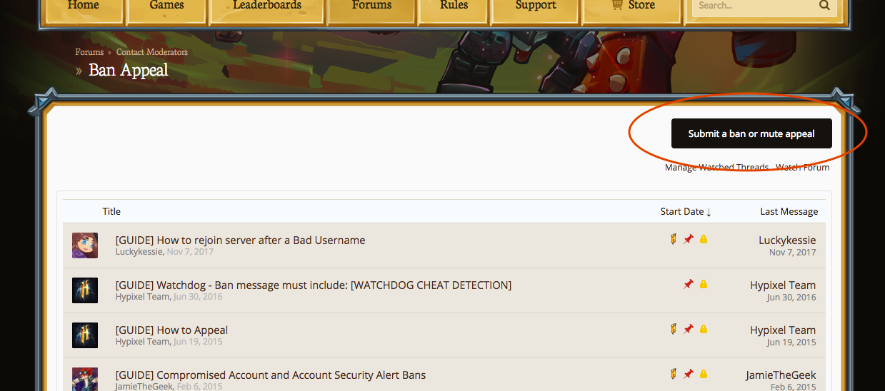 Banされたら？ - Hypixel 日本Wiki | Hypixel Server - atwiki（アットウィキ）