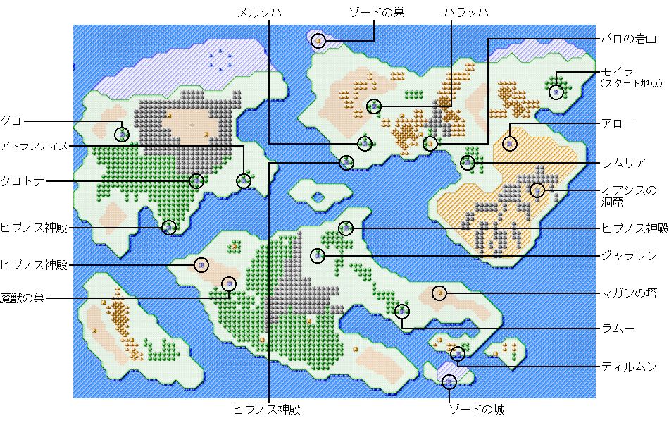 GBC/全体マップ - 女神転生外伝 ラストバイブル @wiki | LastBible - atwiki（アットウィキ）